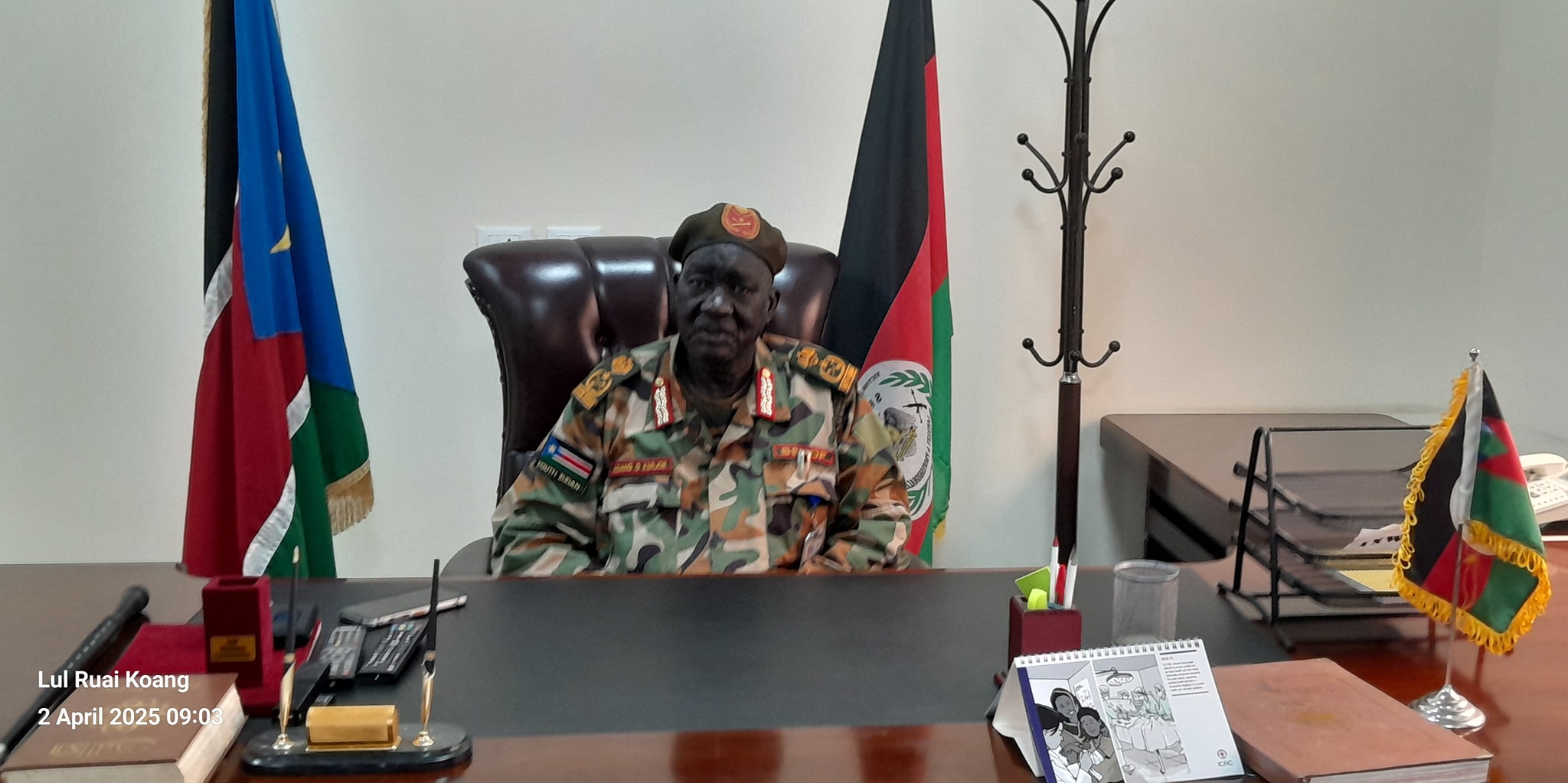 SPLA-IO Acting Deputy CDF of the SSPDF Assumes Office at Army ...